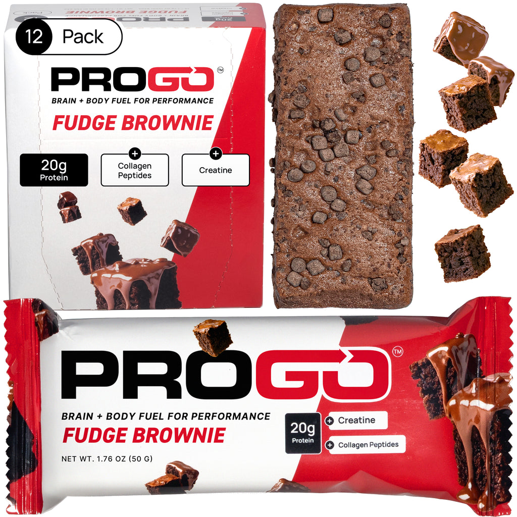 ProGo Protein Bars (Fudge Brownie) | 21g of 95% Pure Protein Isolate ...